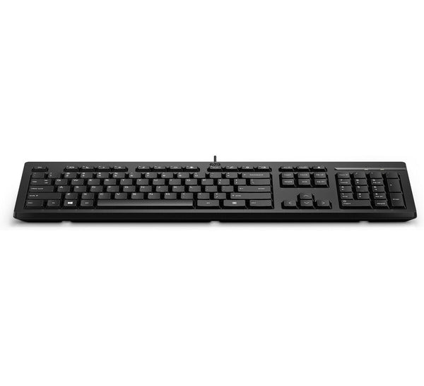 HP 125 Wired Keyboard, QWERTY, USB, Plug and Play, Black – CompTechDirect