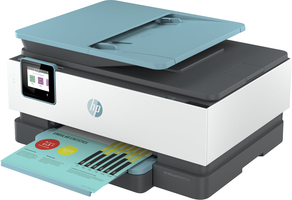 HP OfficeJet Pro 8035e AIO Color Printer 20/10ppm 4800x1200 256MB WiFi ...
