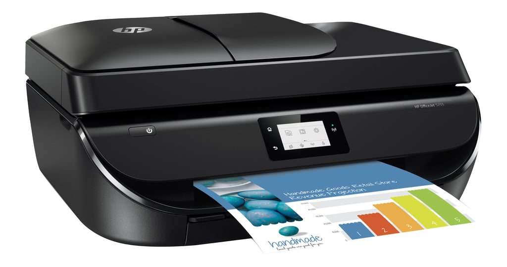 HP OfficeJet 5255 AIO Inkjet Printer 10 ppm/7ppm 4800x1200 256MB WiFi ...