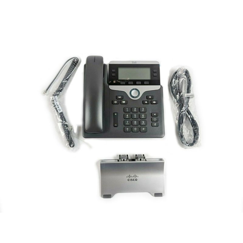 Cisco 7841 4-Line IP Phone, 4 x Total Line, VoIP, PoE, 2 x RJ-45 ...